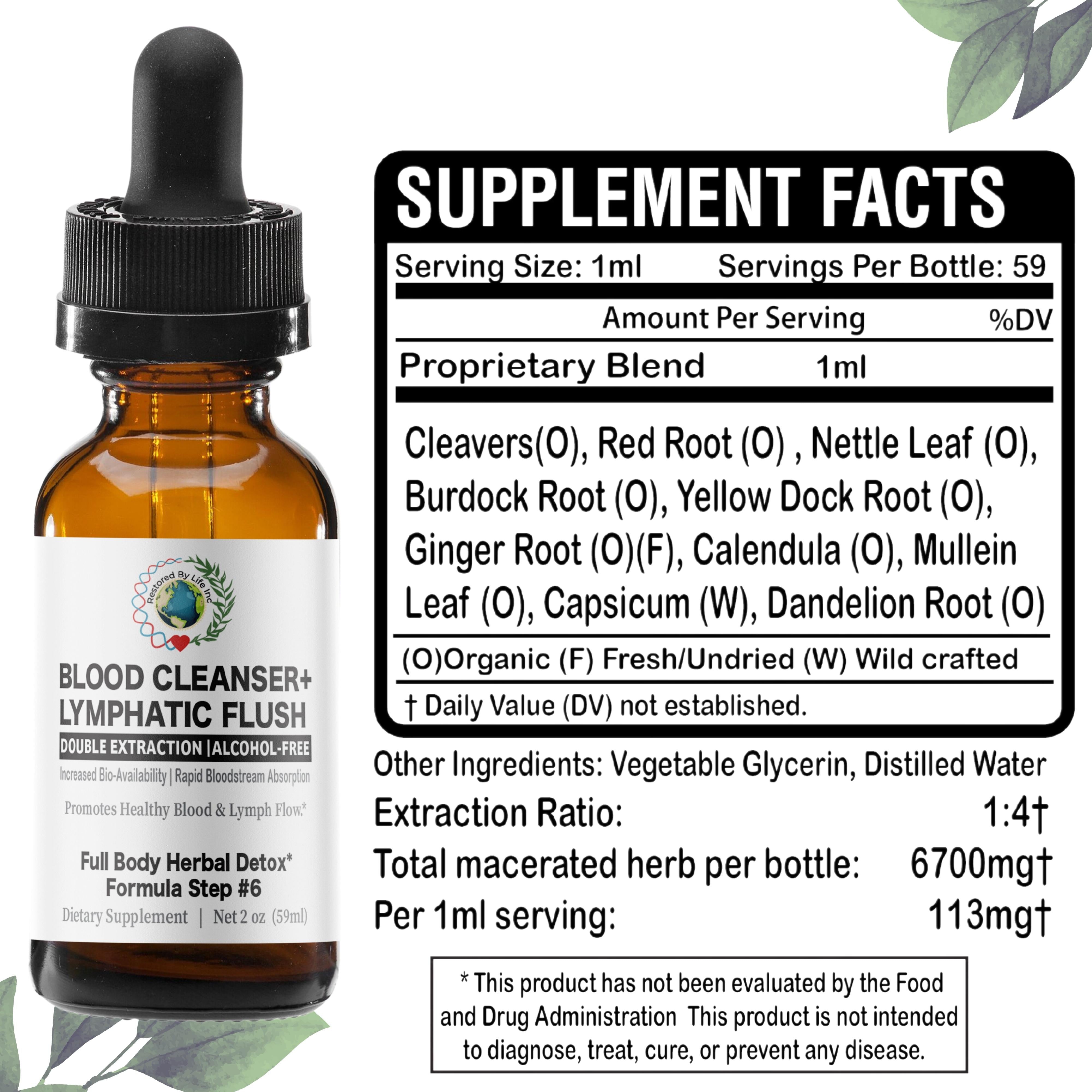 Blood Cleanser + Lymphatic Flush | Restored By Life