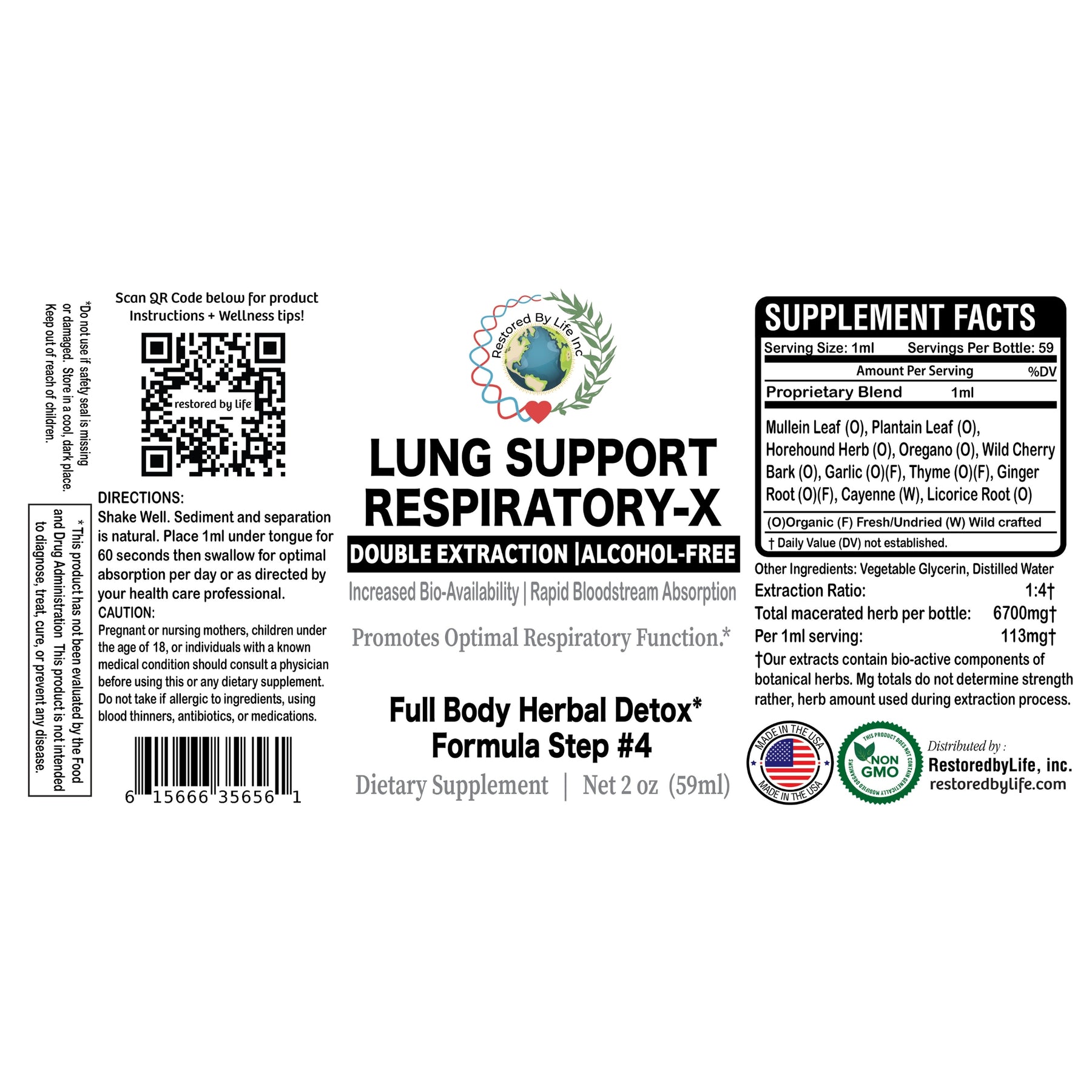 Lung Support Respiratory-X | Restored By Life